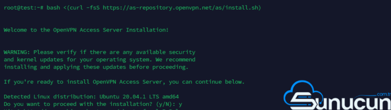 OpenVPN Kurulumu - Sunucun